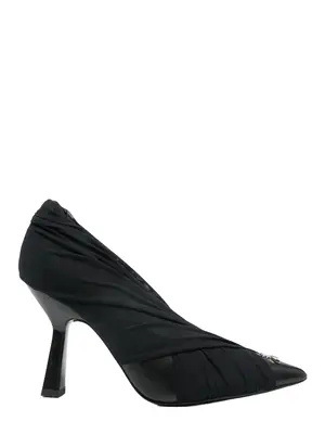 Patrizia Pepe 100mm Draped Pumps - Black
