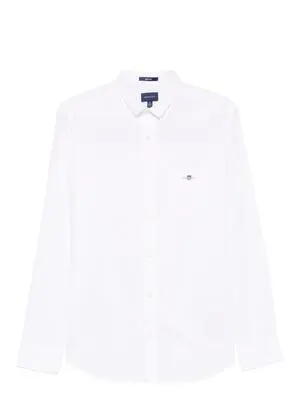 Gant Logo-embroidered Shirt - White