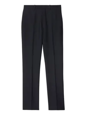 Burberry Wool Tailored Trousers - Blue