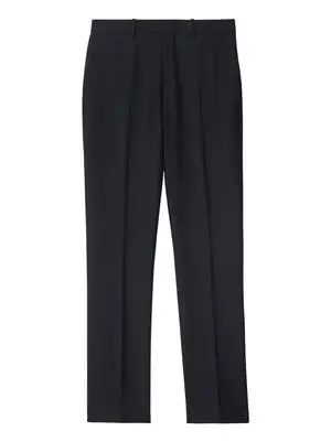 Burberry Wool Tailored Trousers - Blue