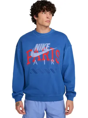 Nike Paris" Fleece Crew - Blue