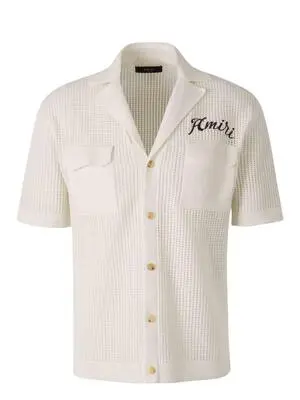 Amiri Logo-embroidered Shirt - Neutrals