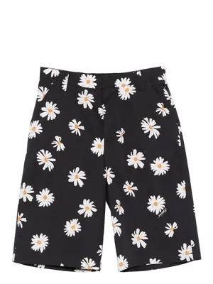 Moschino Daisy-print Shorts - Black