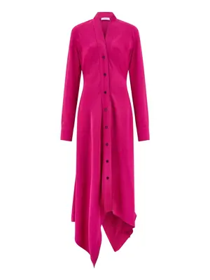 FERRAGAMO Handkerchief Shirt Dress - Pink