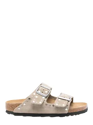 BIRKENSTOCK Arizona Studded Slides - Grey
