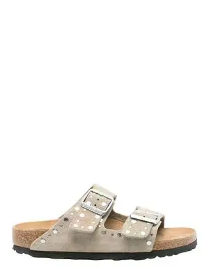 BIRKENSTOCK Birkenstock Arizona Studded Slides Grey