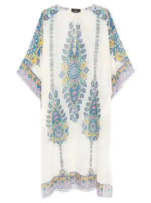 Etro Paisley-print Dress - White