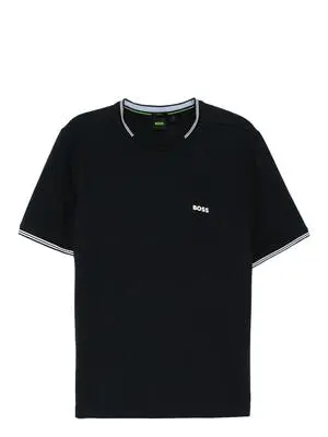 BOSS Logo-detail T-shirt - Blue