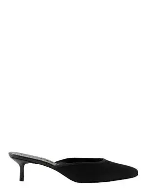 Staud Otto Satin Mules - Black