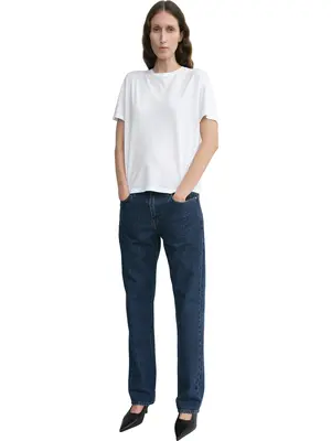TOTEME Low Straight Leg Jeans - Indigo
