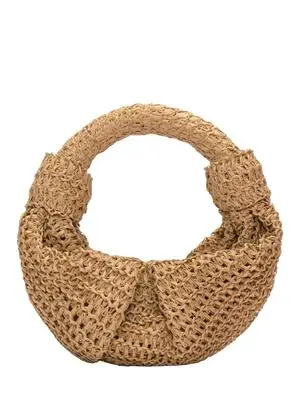 SIMONMILLER Raffia Lopsy Handbag - Natural