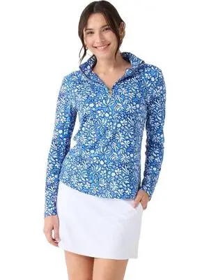 CABANA LIFE Cabana Life 1/4 Zip Sport Top Seaside Floral