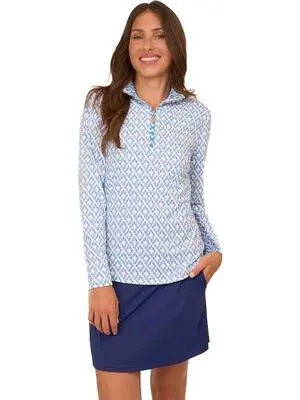 CABANA LIFE 1/4 Zip Sport Top - Seaside