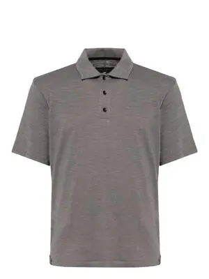 Rag & Bone Classic Flame Polo Shirt - Grey
