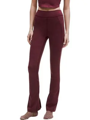 Lululemon Split-Hem High-Rise Mini-Flare Pant Garnet