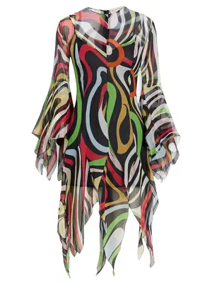 EMILIO PUCCI Pucci Printed Silk-Georgette Dress