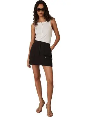 REISS Reiss Peyton Quilted Mini Skirt