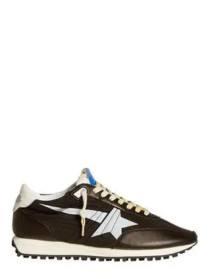 GOLDEN GOOSE Running Marathon Low Top Sneakers - Black White