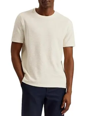 Ted Baker London Curlys Textured Short Sleeve Tee - Ecru