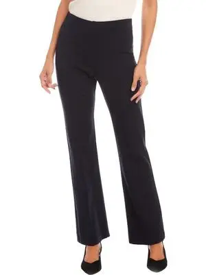 Karen Kane Stretch Twill Bootcut Trousers - Navy