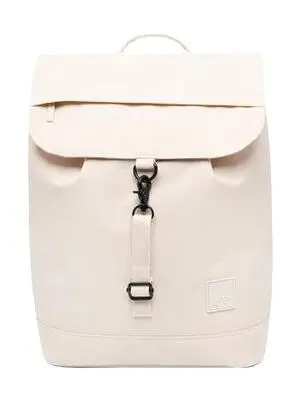 LEFRIK Printed Backpack With Flap Closure - Ecru