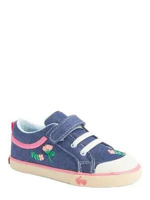 See Kai Run Kristin Sneaker - Blue Denim/garden