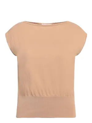 Alpha Studio Sleeveless Cotton Sweater - Beige