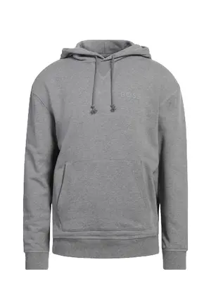 BOSS Cotton-blend Fleece Hoodie - Grey