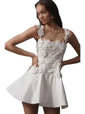 casey floral fit-&-flare mini dress Someday Mini Dress