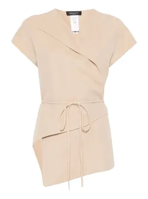 Fabiana Filippi Wrap Vest - Neutrals