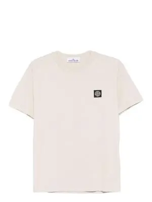 Stone Island Lightweight-jersey T-shirt - Neutrals