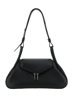 Amina Muaddi Small Gemini Shoulder Bag - Black
