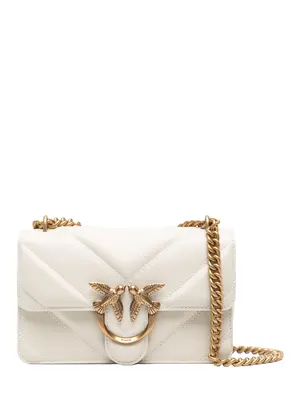 Pinko Mini Love One Cross Body Bag - White