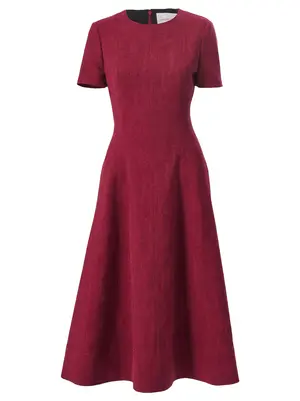 Carolina Herrera A-line Midi Dress - Red