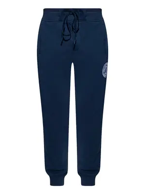 Versace Logo-embroidered Track Pants - Blue