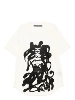 JULIUS Graphic Print T-shirt - White