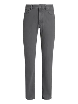 Zegna Roccia Stone-washed Jeans - Grey