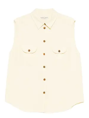 BLAZÉ MILANO Sleeveless Savannah Shirt - Yellow