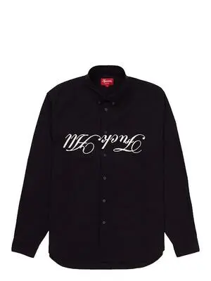 Supreme Jamie Reid Fuck All Shirt - Black