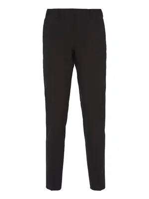 Prada Light Stretch Wool Pants - Black