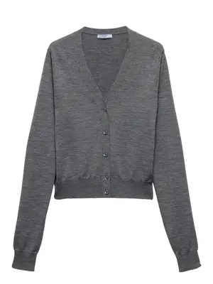 Prada Wool Cardigan - Slate Gray