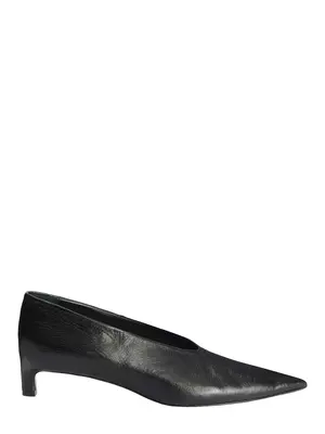 JIL SANDER Leather Pumps - Black