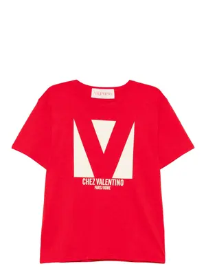 Valentino Garavani Logo-print T-shirt - Red