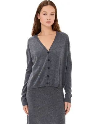 LISA YANG Abby Cashmere Cardigan - Graphite