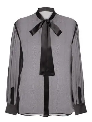 Dolce & Gabbana Dolce&Gabbana Silk Chiffon Blouse Black