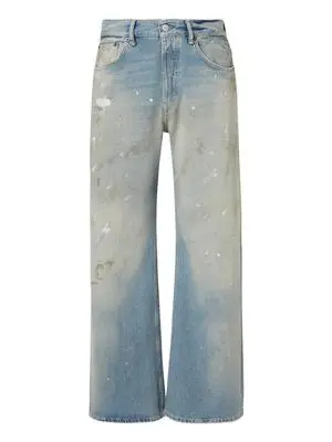 Acne Studios Distressed Wide-leg Jeans - Blue