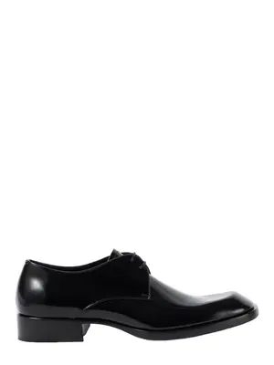 Saint Laurent Vadim Leather Derby Shoes - Black