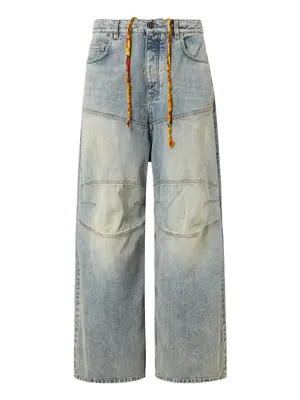 Balenciaga George V Wide-leg Jeans - Blue