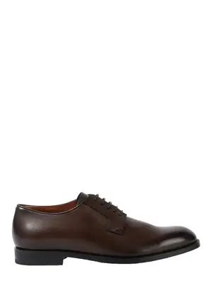 Zegna Classic Leather Derby Shoes - Brown
