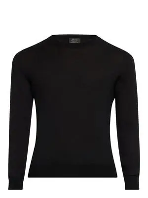 Brioni Long-sleeve Crewneck T-shirt - Black